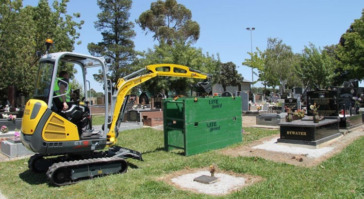 LITE industries Pty Ltd Grave Shoring systems for the cemetery industry